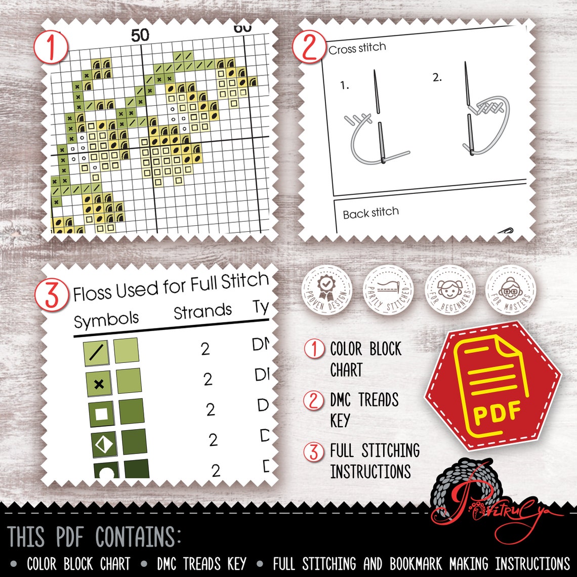 Counted Cross Stitch Pattern May Lily Spring Flowers - Etsy