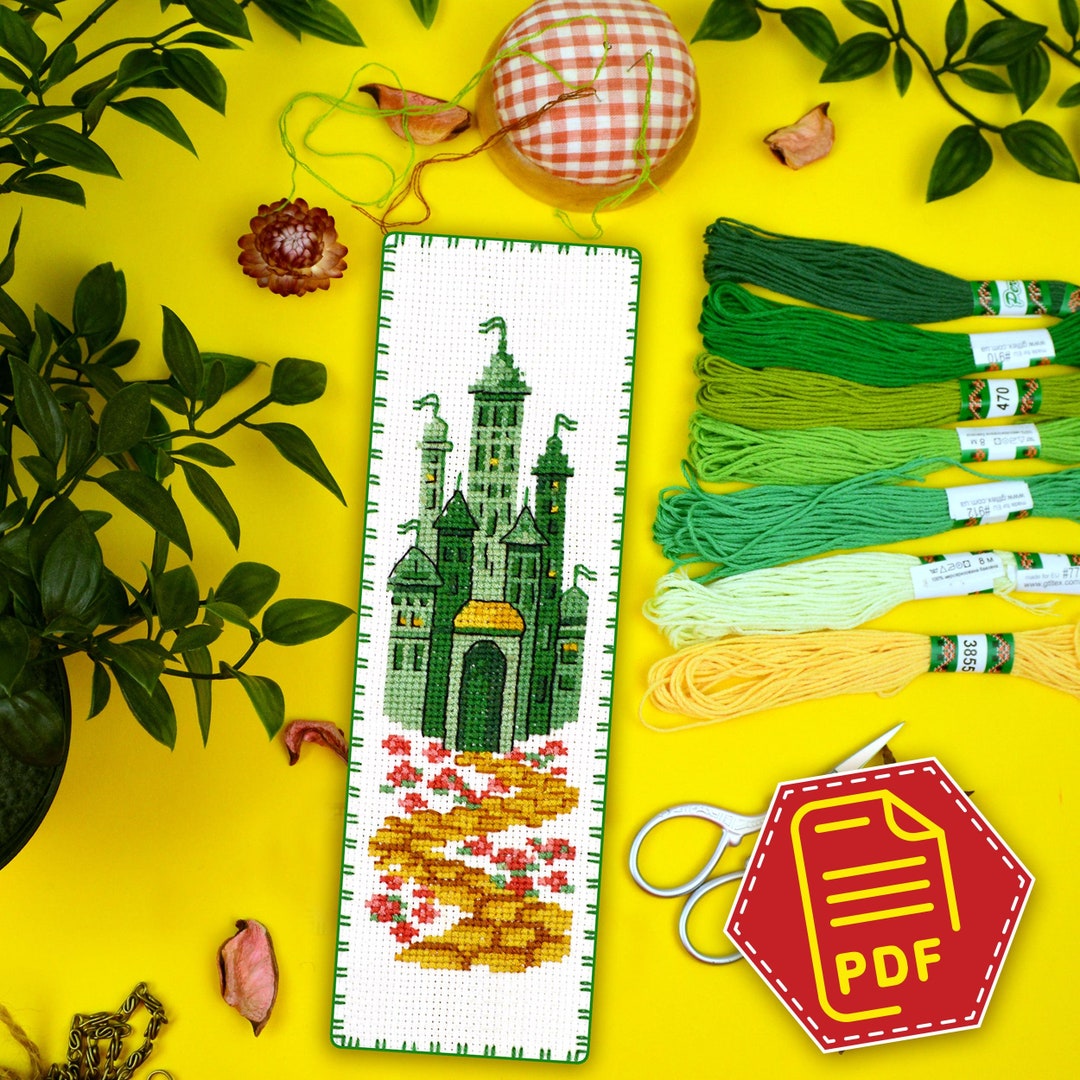Emerald City Bookmark Cross Stitch PDF, Largest City in the Magical ...