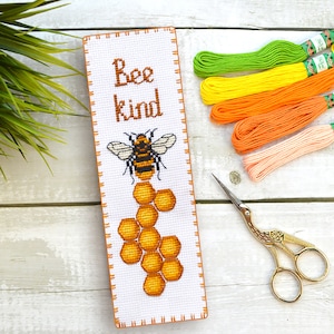 Small Honey Bee Cross Stitch Pattern, Quote Embroidery Design for ...