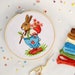 Cartoon Rabbit Cross Stitch Counted Pattern Spring Bunny - Etsy