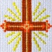 Holy Cross Cross Stitch PDF Bookmark - Download Embroidery Design Cross ...