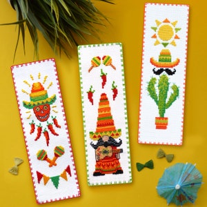 Mexican Gnome Bookmark Cross Stitch Kit With Easy Counted Pattern - DIY ...