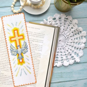 Holy Spirit Cross Stitch Bookmark Pattern in PDF - Download Embroidery ...