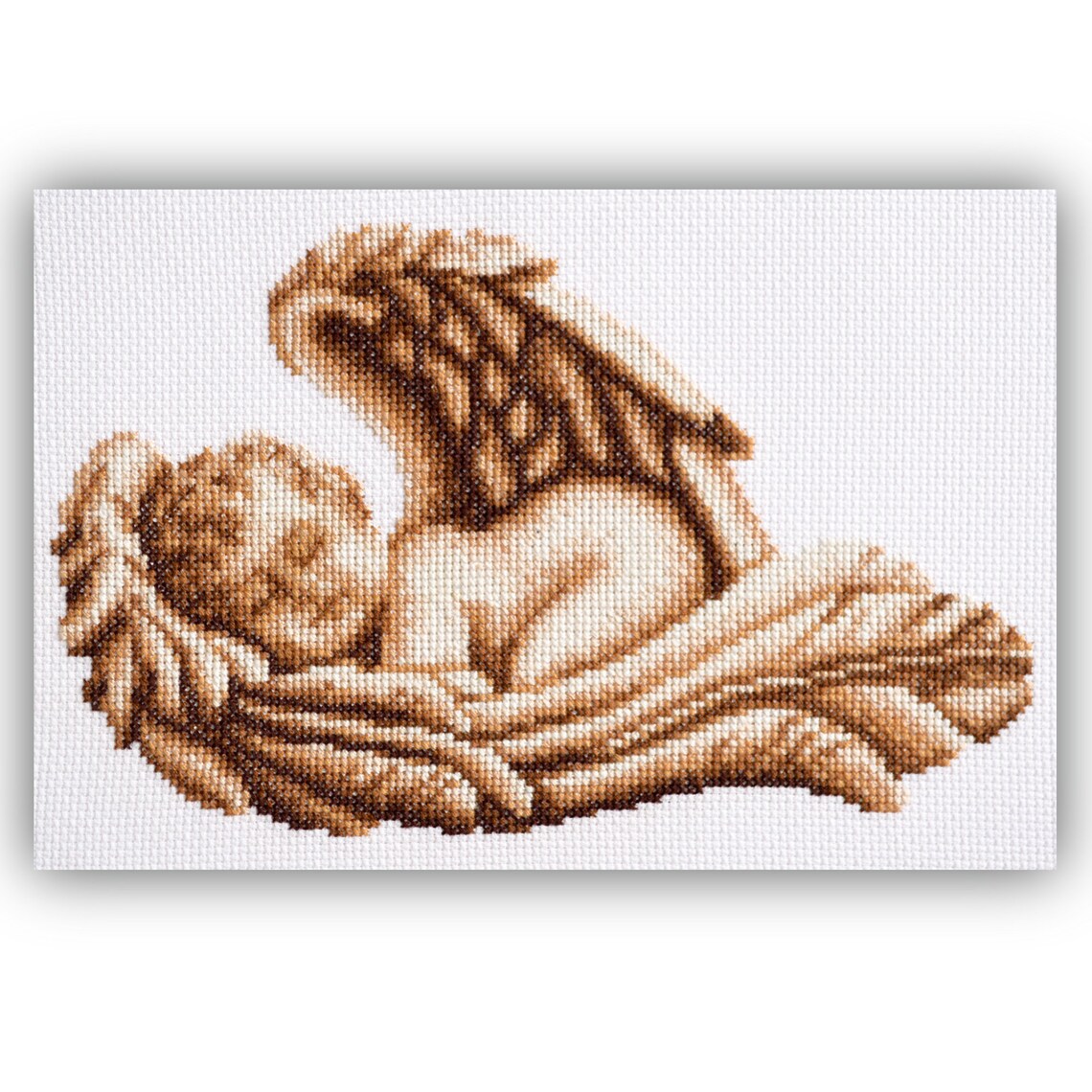 Guardian angel cross stitch counted pattern 'Heaven's | Etsy