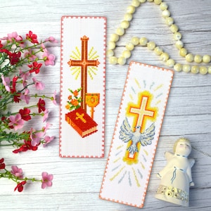 Holy Cross Cross Stitch PDF Bookmark - Download Embroidery Design Cross ...
