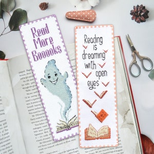 Reading is Dreaming With Open Eyes Bookmark Cross Stitch Pattern With ...