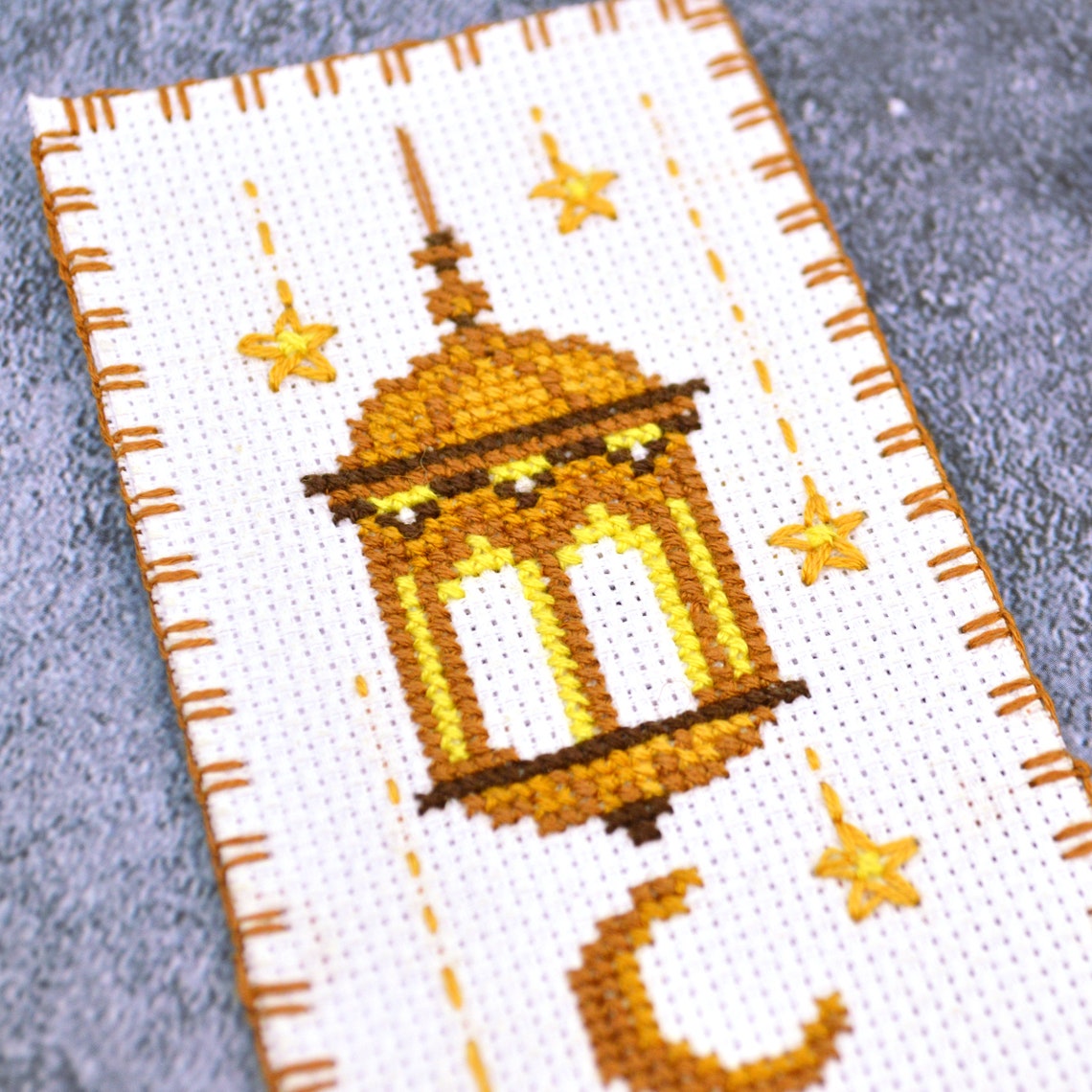 Ramadan Gift, Сross Stitch Bookmark Kit - Ramadan Mubarak - Muslim ...
