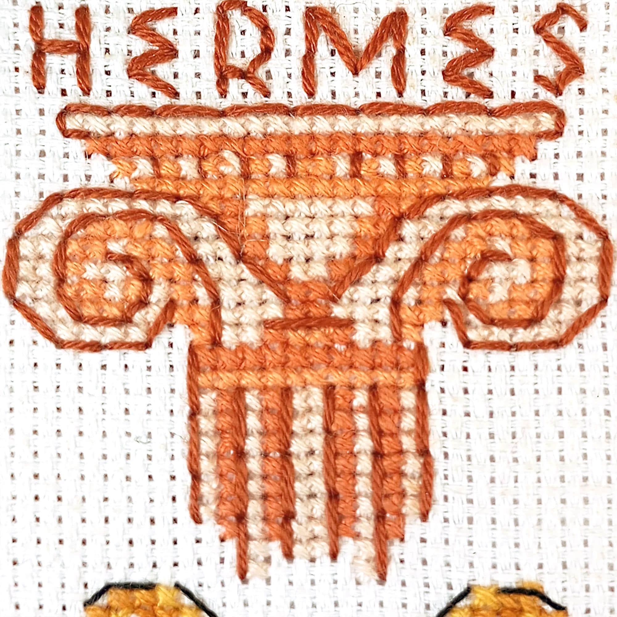 Bookmark Cross Stitch Pattern "hermes" God of Trade and Good Fortune ...