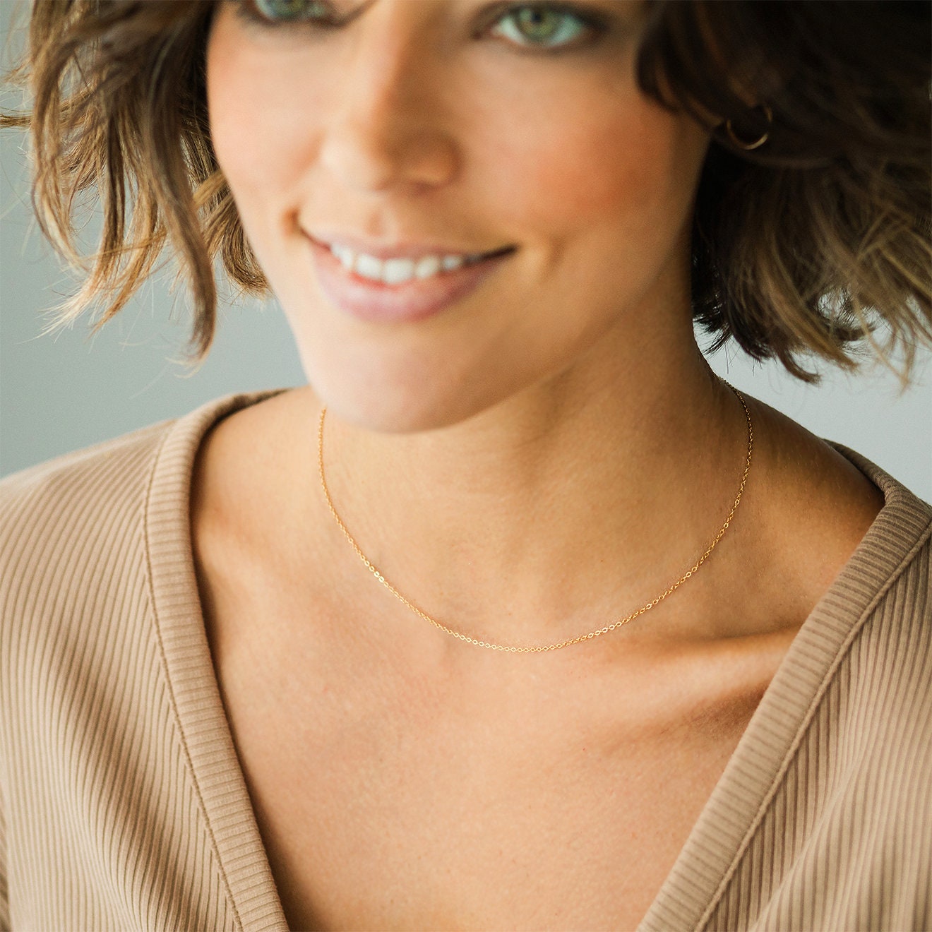 ALEX Necklace Delicate Chain Layering Necklace Delicate - Etsy