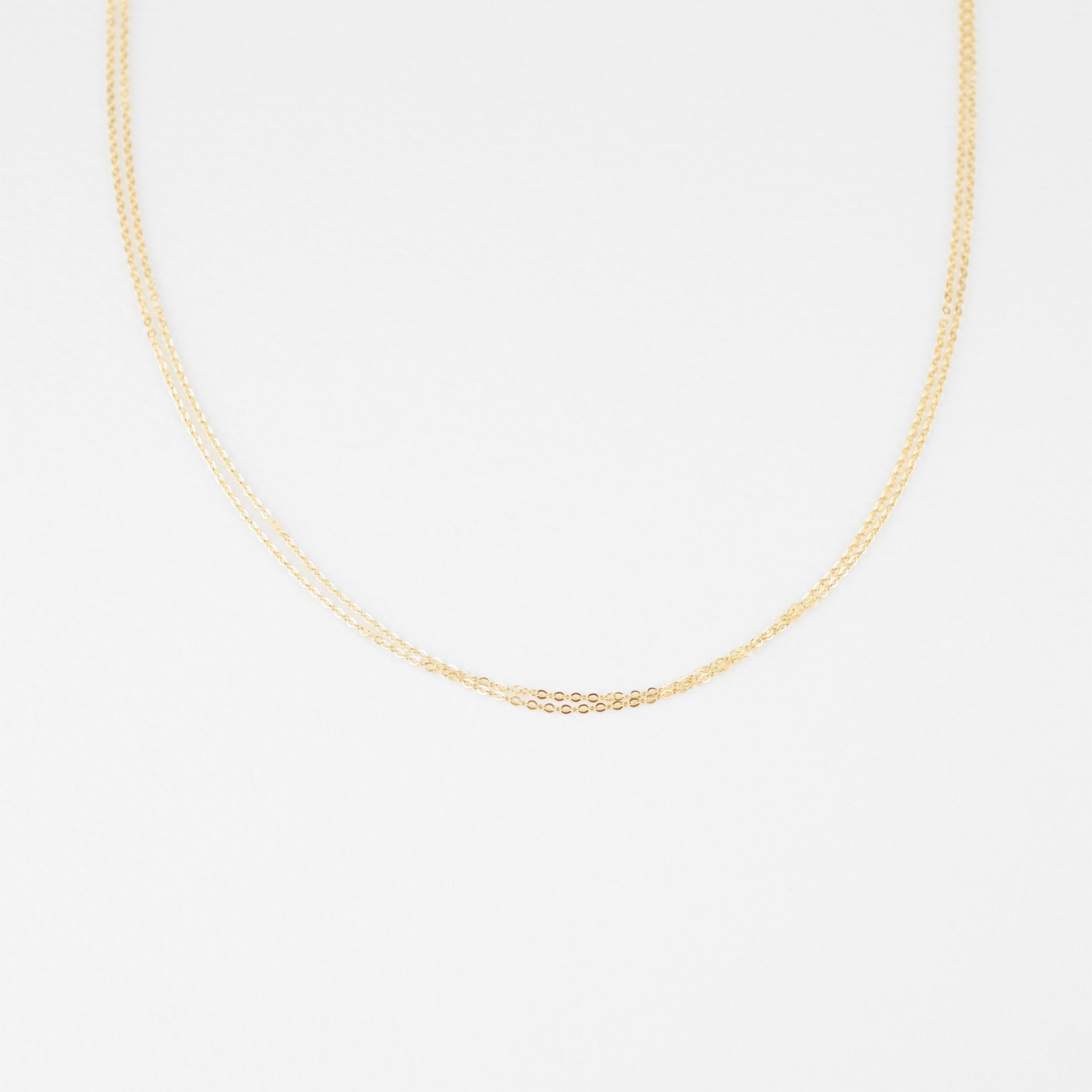 LULU Necklace, Simple Chain Necklace, Layered Necklace, Wrap Necklace ...