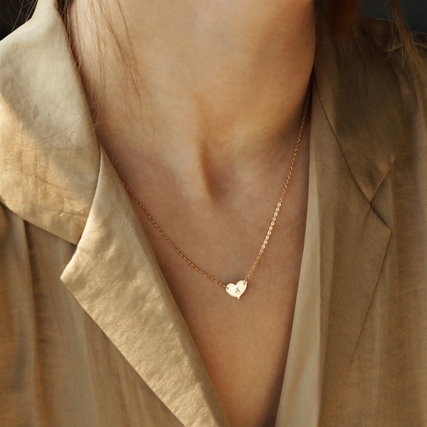 Small Heart Necklace - Etsy