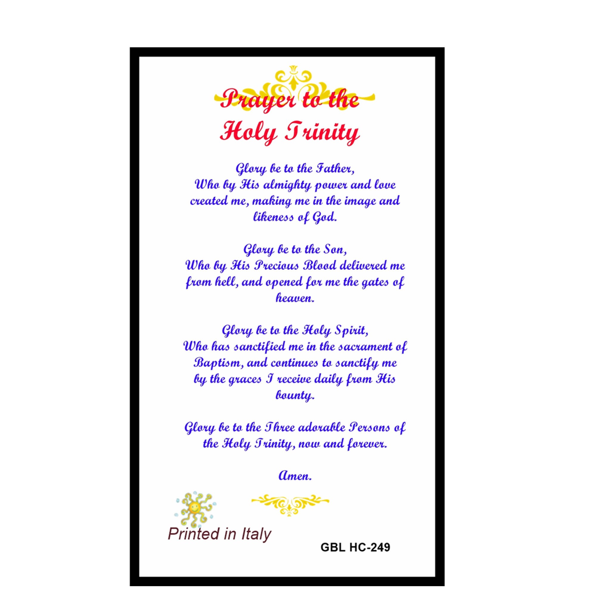 Prayer to the Holy Trinity Laminated Prayer Card - Etsy UK