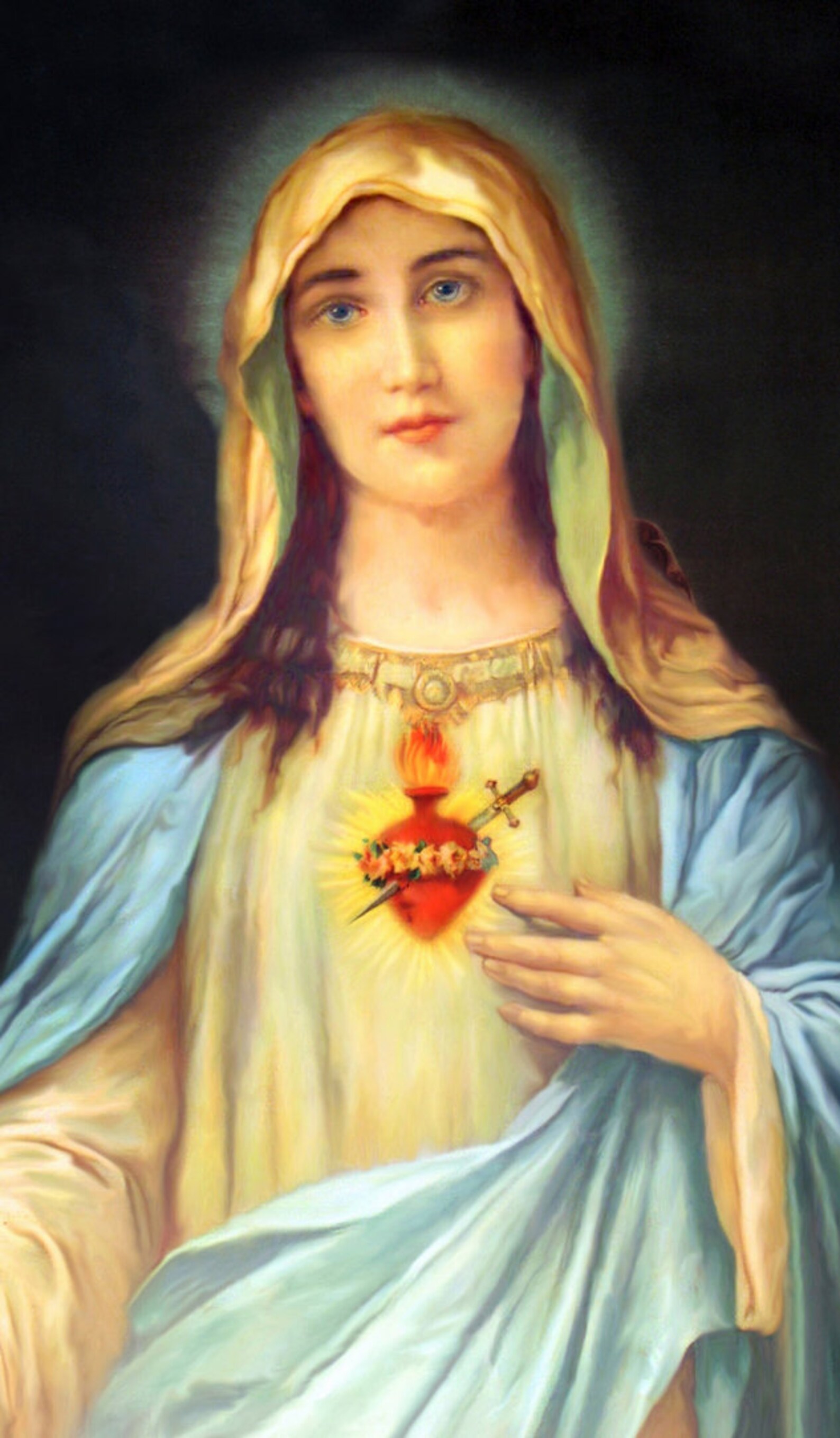 Oracion Al Sagrado Corazon De Maria Un Minuto Delante De La | Etsy Canada