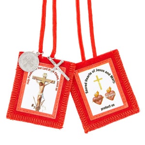 The Red Scapular of the Passion of Our Lord and the Sacred Hearts of ...