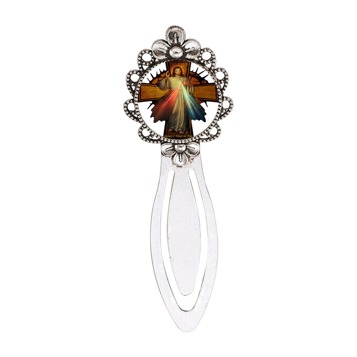 Saint Divine Mercy Cross Beautiful Bible Notebook Book Marker | Etsy