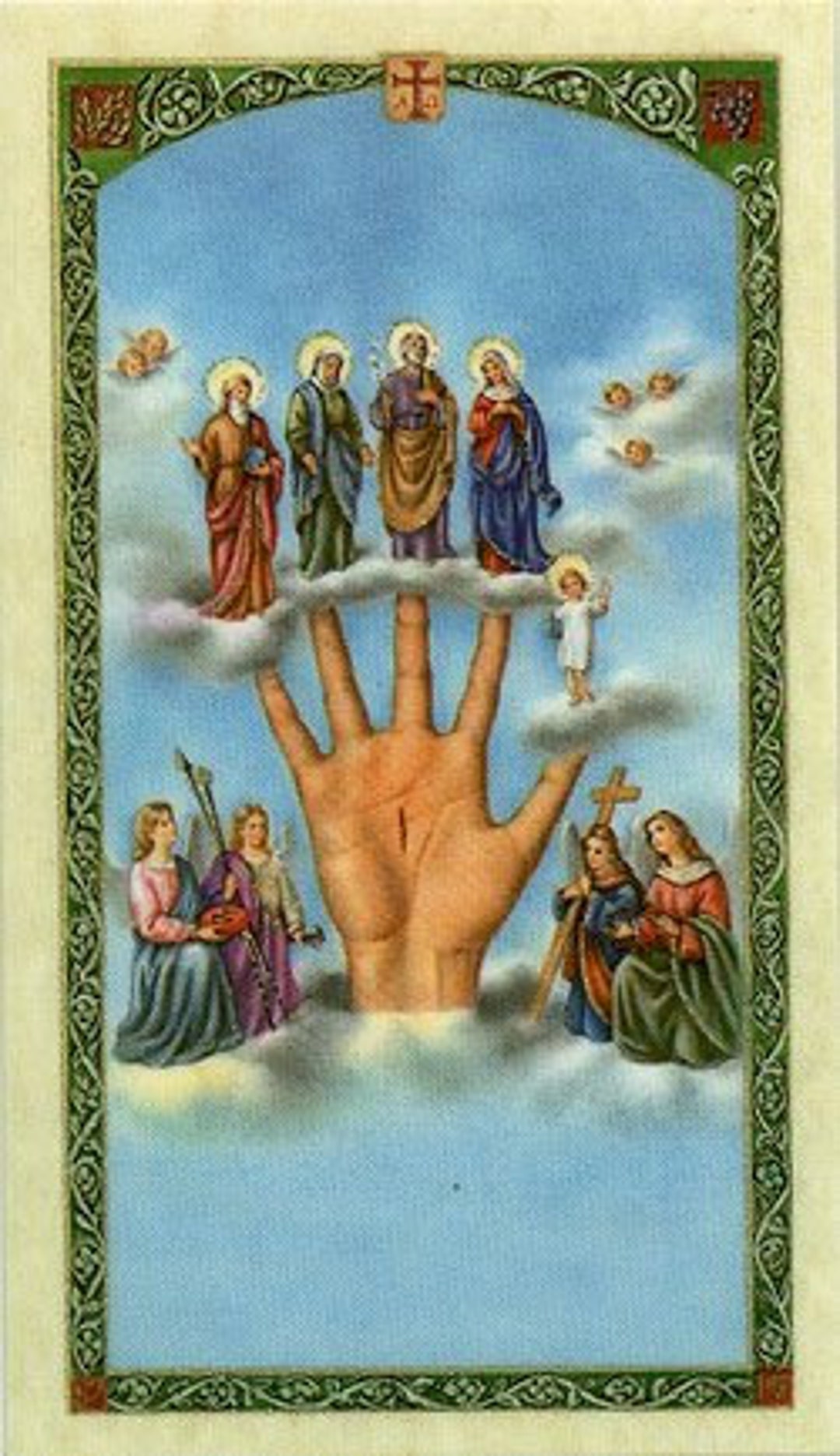 Novena to the Most Powerful Hand Laminated Holy Card Set of 10 HC-126 ...