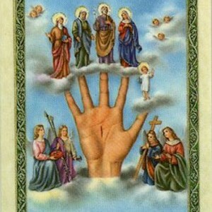 Novena to the Most Powerful Hand Laminated Holy Card Set of 10 HC-126 ...