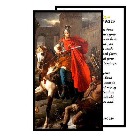 St Martin Of Tours Prayer Card