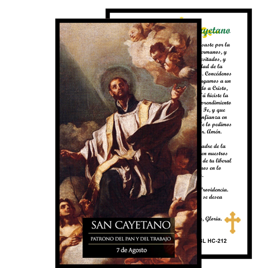 St Cayetano Saint Cajetan Chaplet With 1 O 2 Devotional Prayer Candle ...