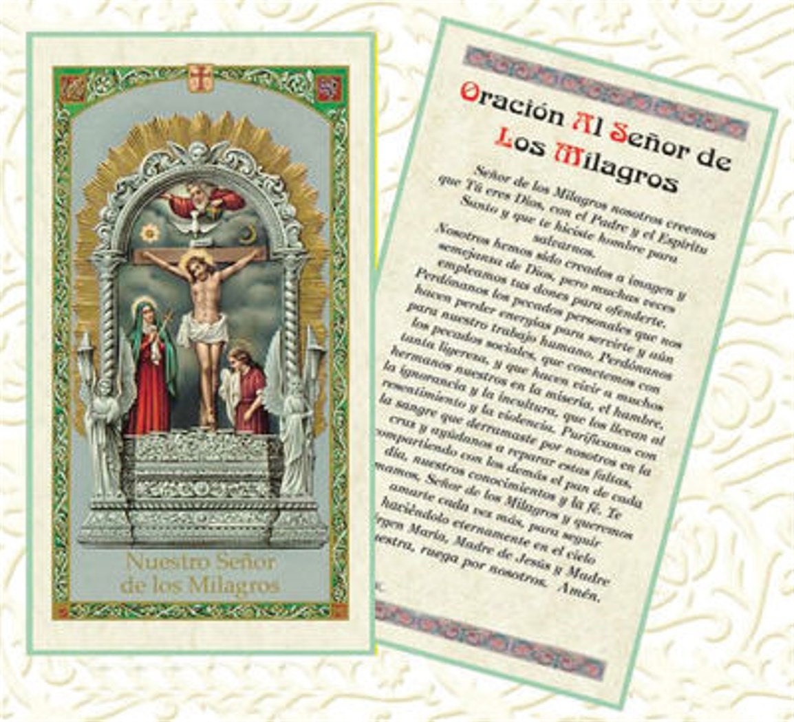 Oracion Al Senor De Los Milagros Oracion Al Senor De Los Milagros