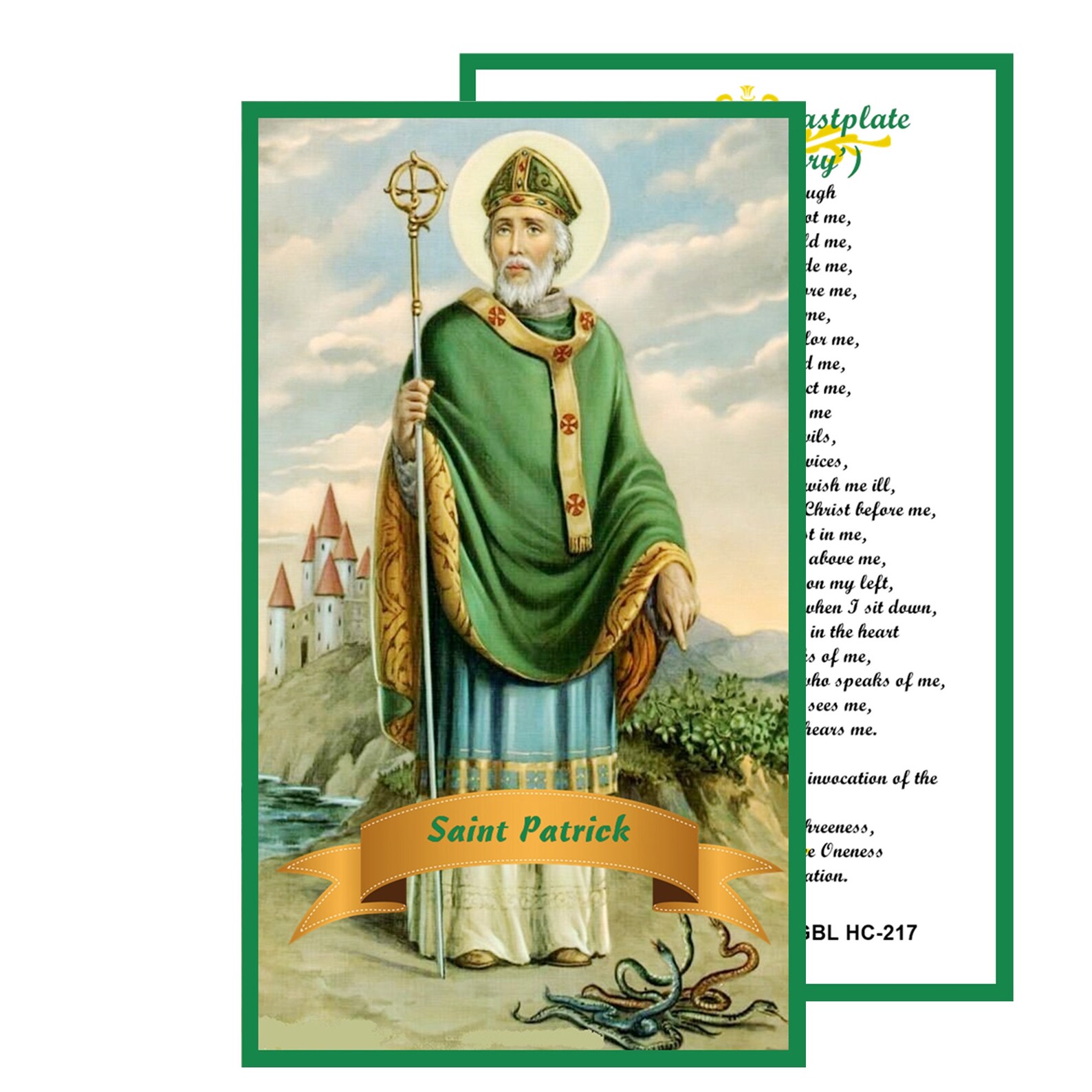 St Patrick Prayer Cards Breastplate or Set of 2 or 4 Candles | Etsy