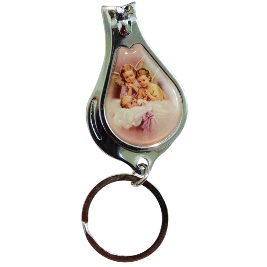 Angels While I Sleep Stainless Steel Keychain Keyring Bottle Opener ...