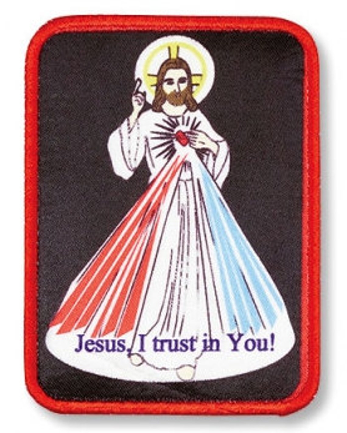 Jesus I Trust in You Embroidered Applique Patch Sticker - Etsy
