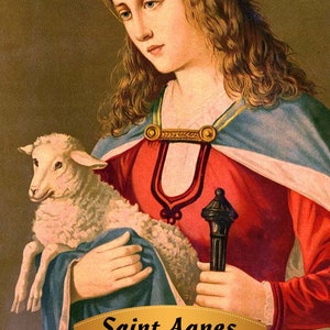 Saint Agnes Patron Saint of Girl Scouts Laminated Holy Card - Etsy