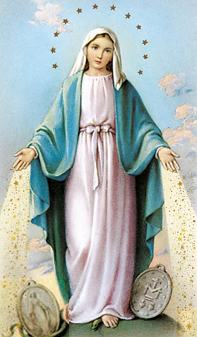 Our Lady of the Miraculous Medal Laminated Holy Card Set Of 10 | Etsy