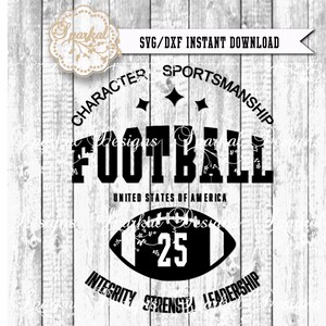 Football SVG Files, Retro Football Cut Files, Fall Sport SVG Files Tee ...