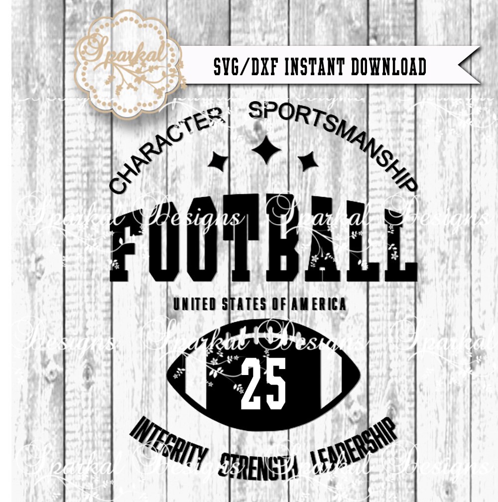 Football SVG Files Retro Football Cut Files Fall Sport SVG - Etsy