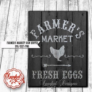 Farmer's Market SVG Cutting File Wall Decal Svg,dxf,png Wood Sign ...
