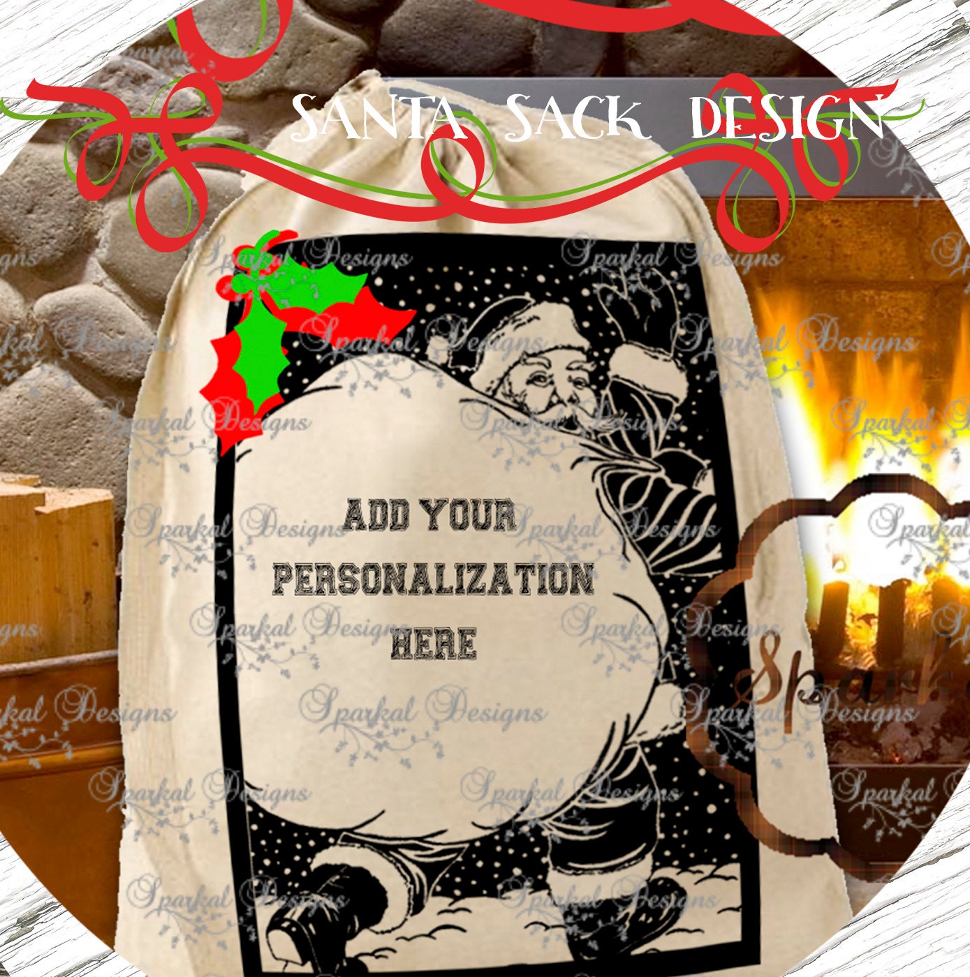 SANTA SACK SVG Cutting File Santa Bag Svg File Use Silhouette - Etsy