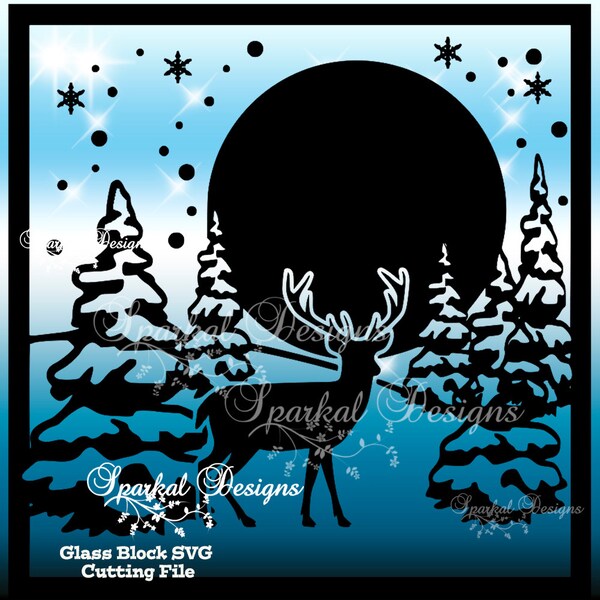 Glass Block Svg Christmas - Etsy