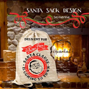 SANTA SACK SVG Cutting File Santa Bag Svg File, Use Silhouette Designer ...