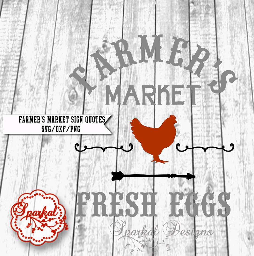 Farmer's Market SVG Cutting File Wall Decal Svg,dxf,png Wood Sign ...