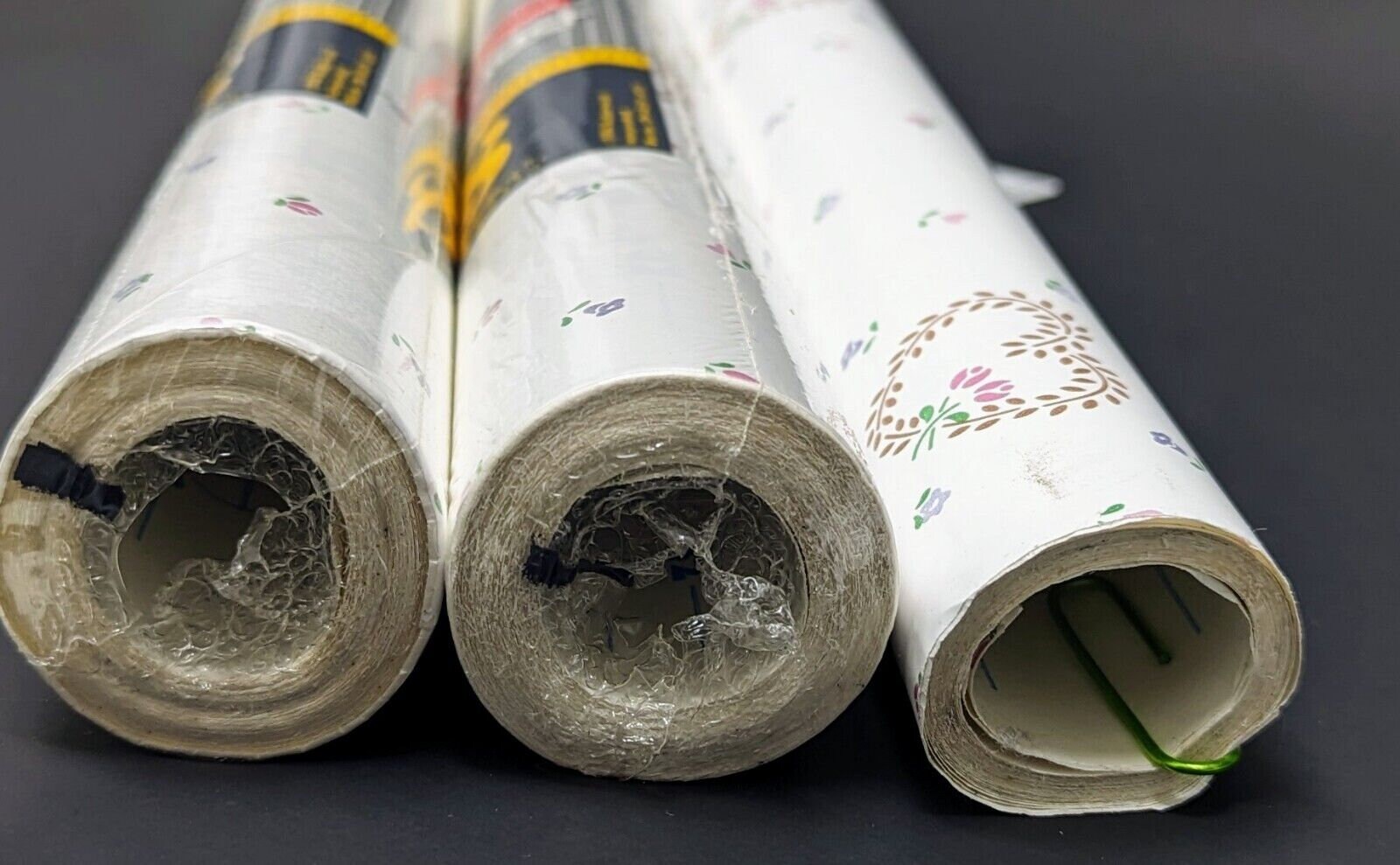 Vintage Rubbermaid Contact Paper 1994 9143 Heart & Flower 3 Rolls NIP ...