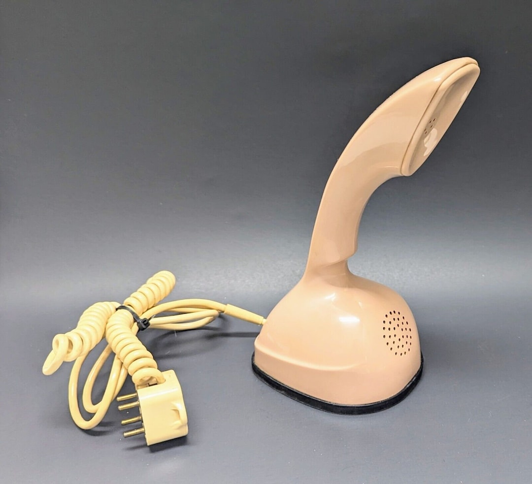 Vintage Ericofon Cobra Rotary Dial Telephone Pink Beige North Electric ...