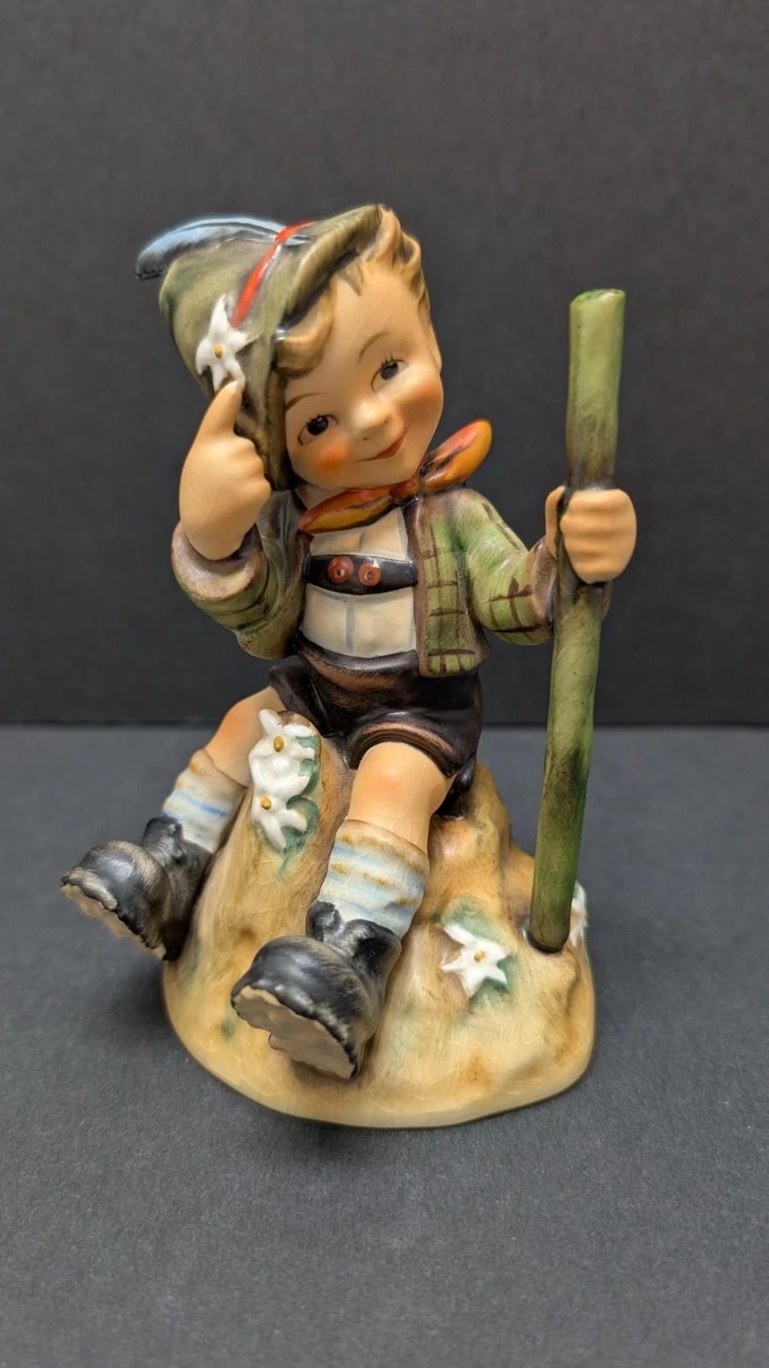 Goebel Hummel TMK-4 Vintage Figurine Porcelain Boy Climbing #315 ...