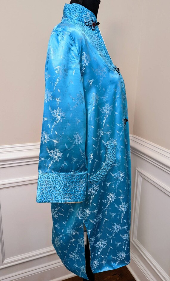 Vintage Chinese Silk Embroidered Kimono Robe Jacket B… Gem