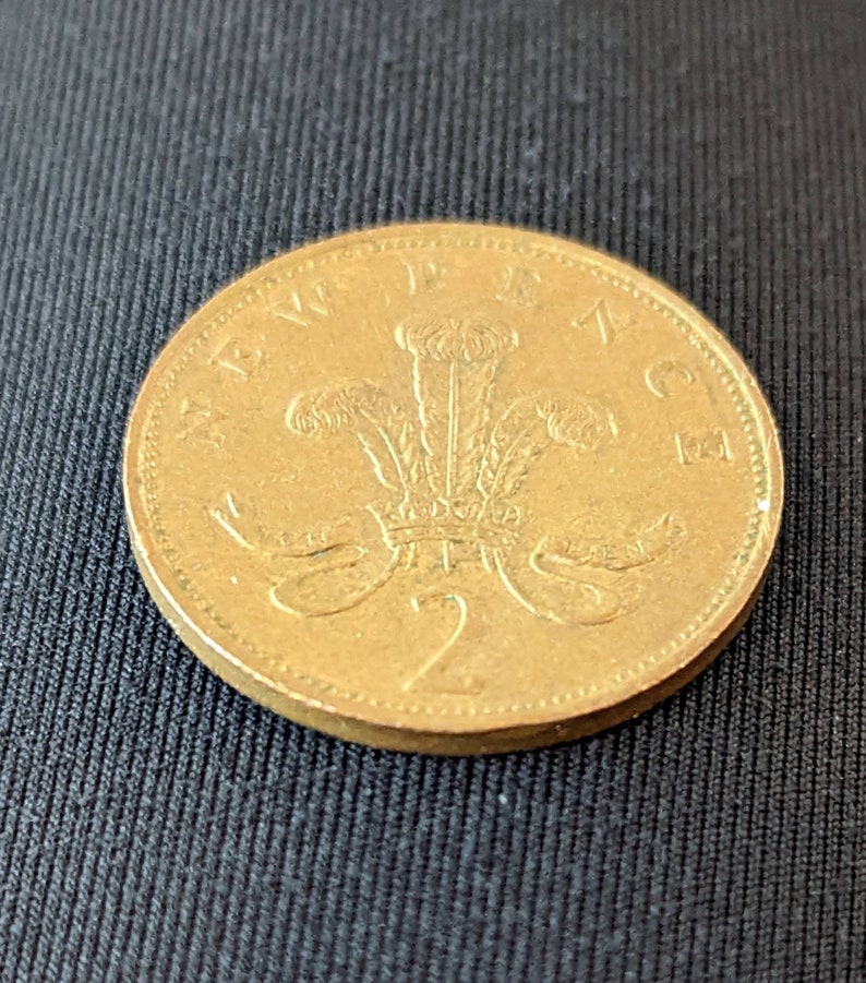 1980 new Pence 2p First Edition Coin RARE Elizabeth Vintage Collectible ...