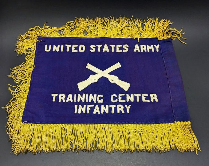 US Army Training Center Infantry Guidon Battalion Gold Fringe Service ...