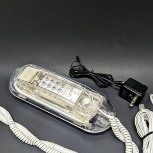 Vintage 90’s Modern Clear Neon White Light up Telephone Tested & Works ...