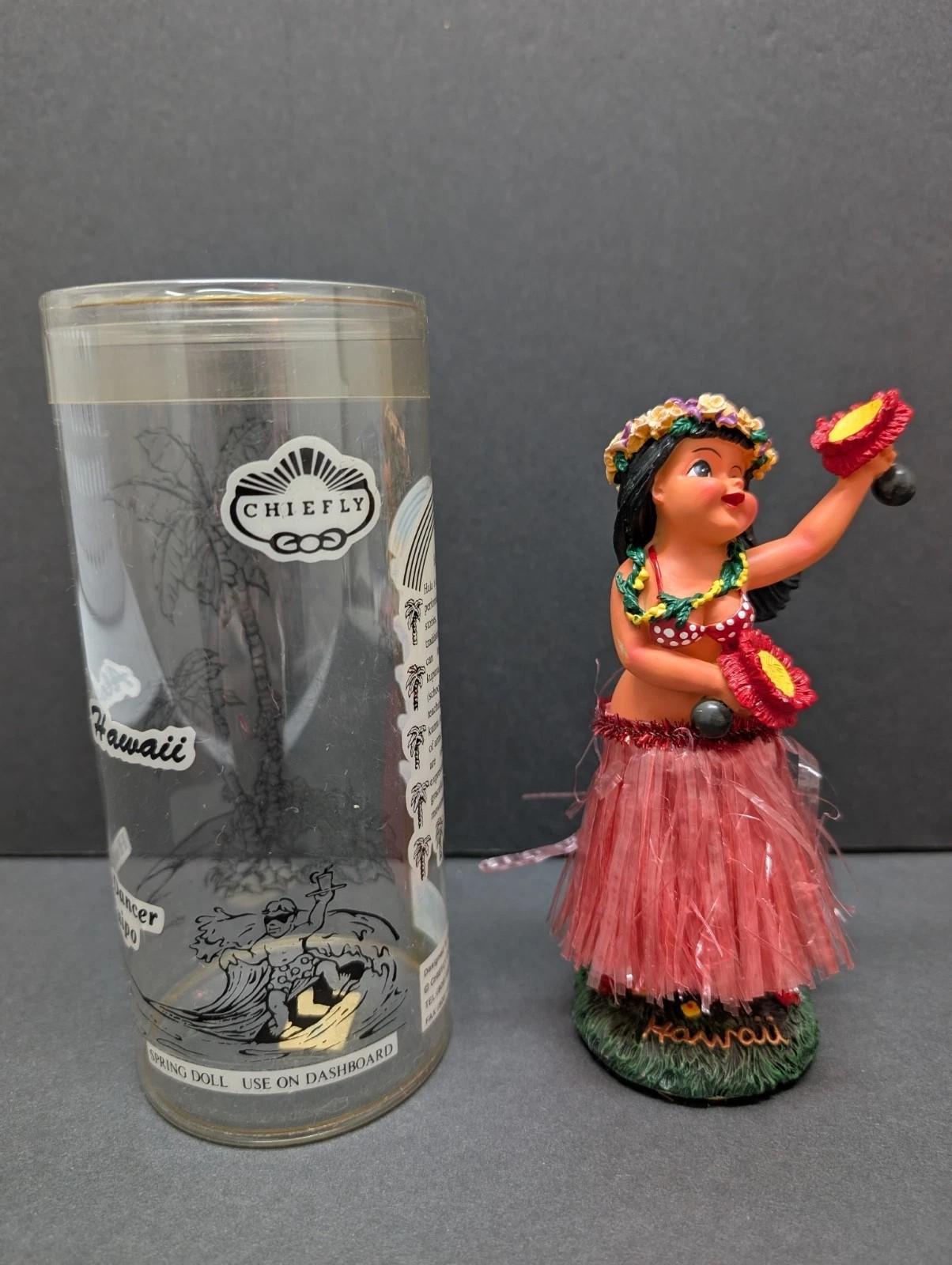 Hawaiian Dashboard HULA GIRL Dancer NODDER Bobblehead Figurine 6.5 ...