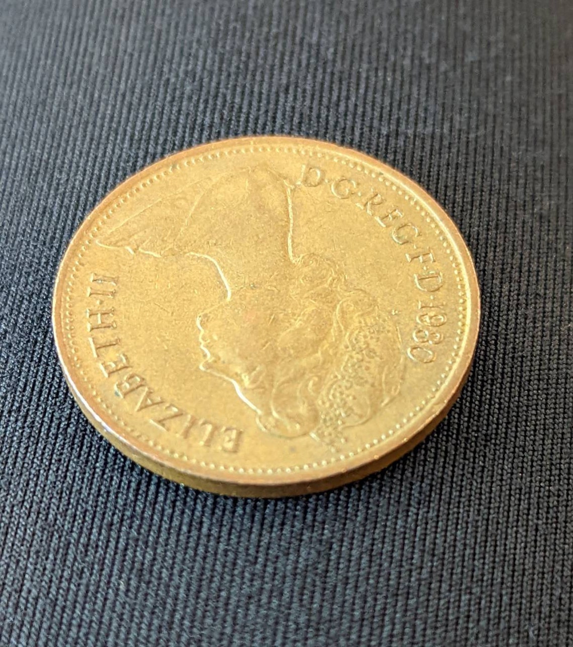 1980 new Pence 2p First Edition Coin RARE Elizabeth Vintage Collectible ...