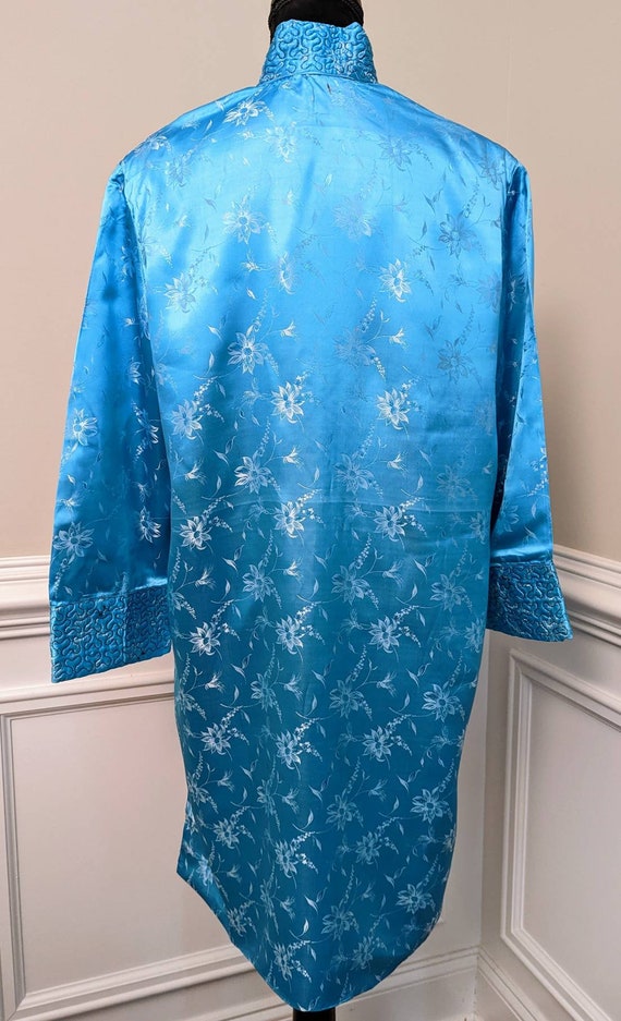 Vintage Chinese Silk Embroidered Kimono Robe Jacket B… Gem