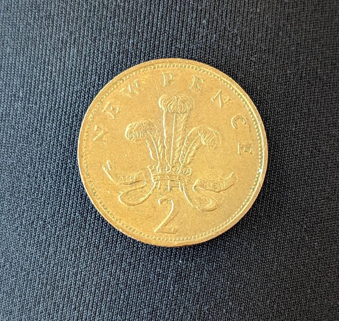 1980 new Pence 2p First Edition Coin RARE Elizabeth Vintage Collectible ...