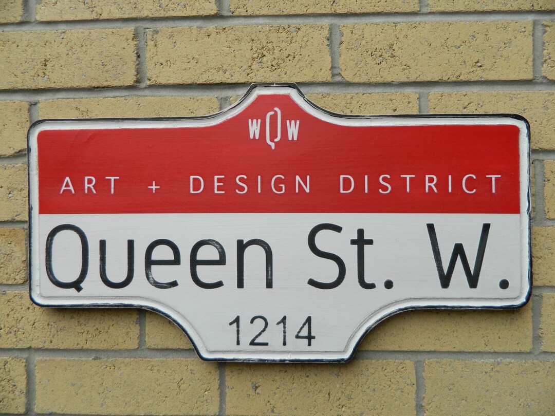 Toronto Street Sign Art Design District - Etsy Canada