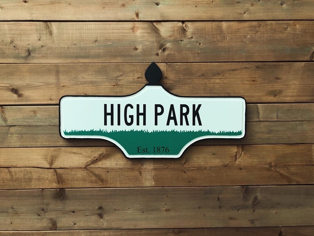 High Park Toronto Street Sign - Etsy