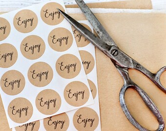 Kraft Paper Stickers | Etsy